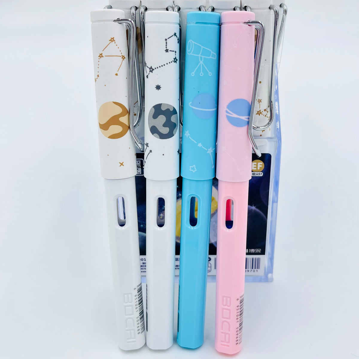 Pluma “Planetas 🪐”, tinta azul